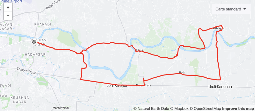 Playing with Mutha river - Best Cycling Routes in Pune
